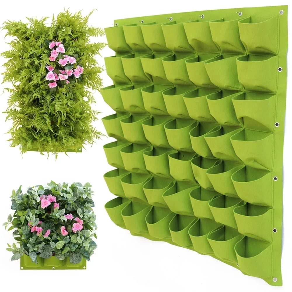 Vertical Wall Hanging Garden Planter Bags for Home DEcor and | Inspire ...