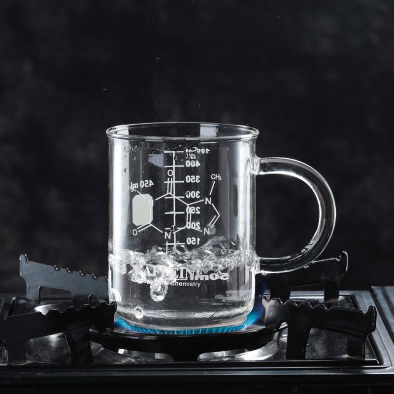 Graduated Borosilicate Glass Beaker Mug with Handle - Multi- | Inspire ...