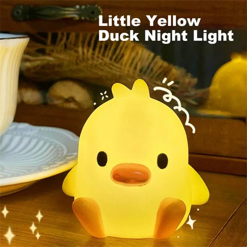 Cute Cartoon Duck Night Light: Nerdy Animal Bedside Lamp & S | Inspire ...