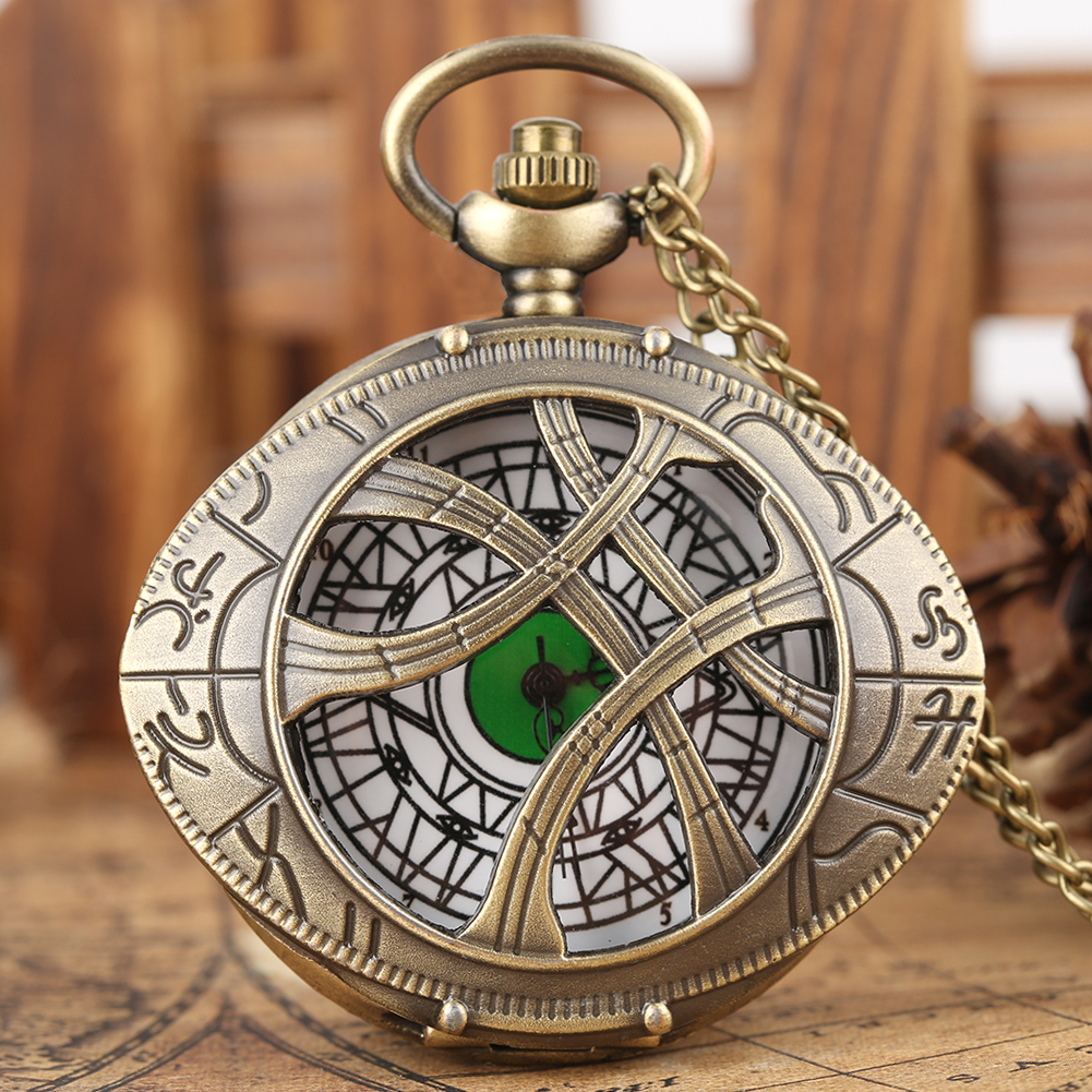Vintage Pocket Watch Necklace Quartz Pendant | Inspire Uplift