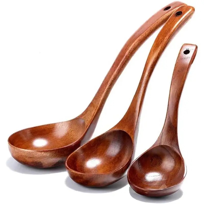 Handmade Wooden Serving Spoon Ladle for Kitchen & Restaurant | Inspire ...
