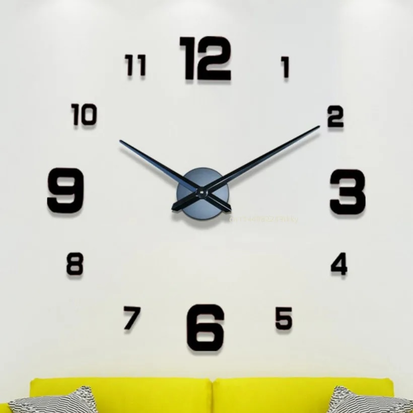 2022 Modern Large Wall Clock 3D DIY Quartz Clocks Acrylic Mi | Inspire ...