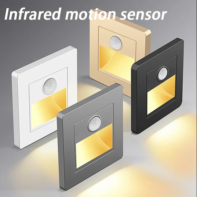 Infrared Motion Sensor Stair Lights: Indoor/Outdoor LED Step | Inspire ...
