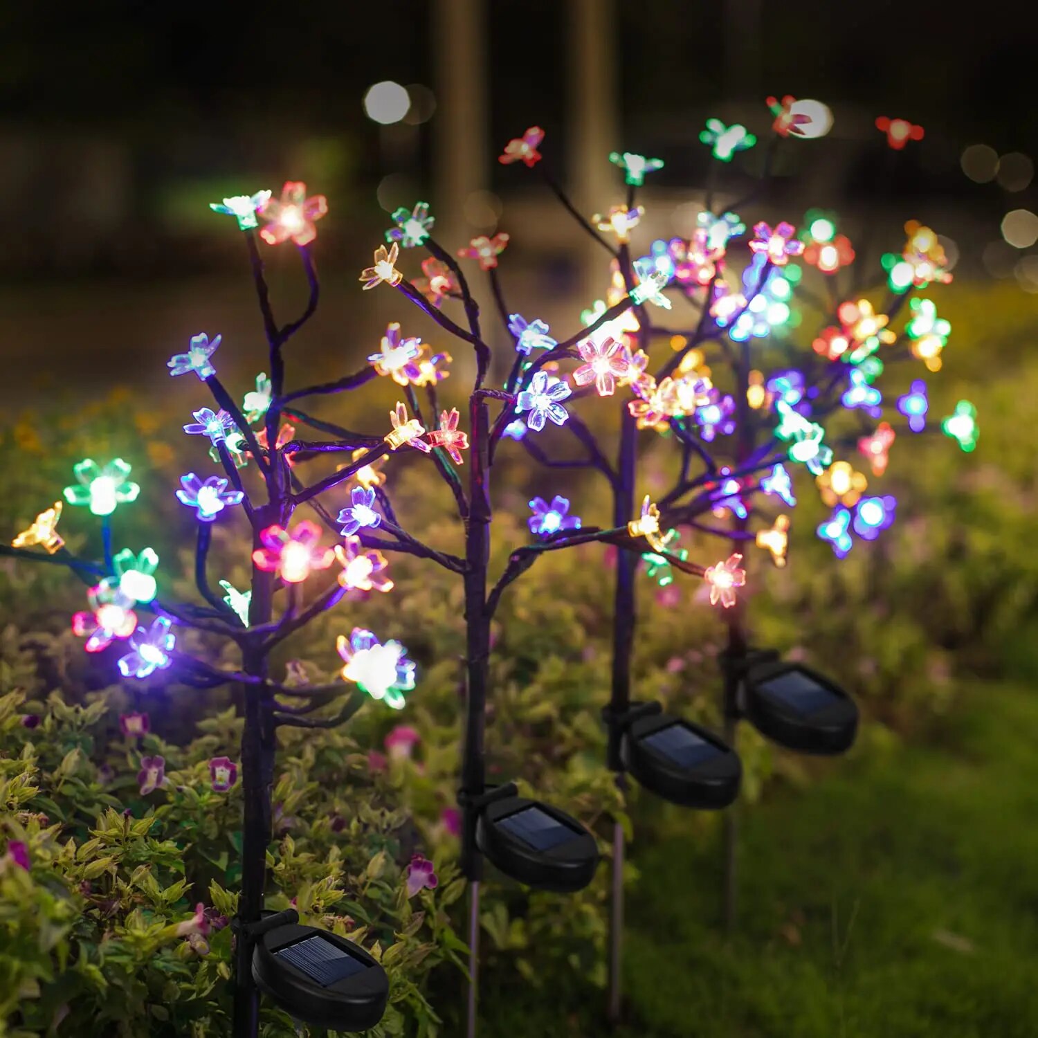 RGB LED Solar Flower Light: Stunning Garden Decoration for L | Inspire ...
