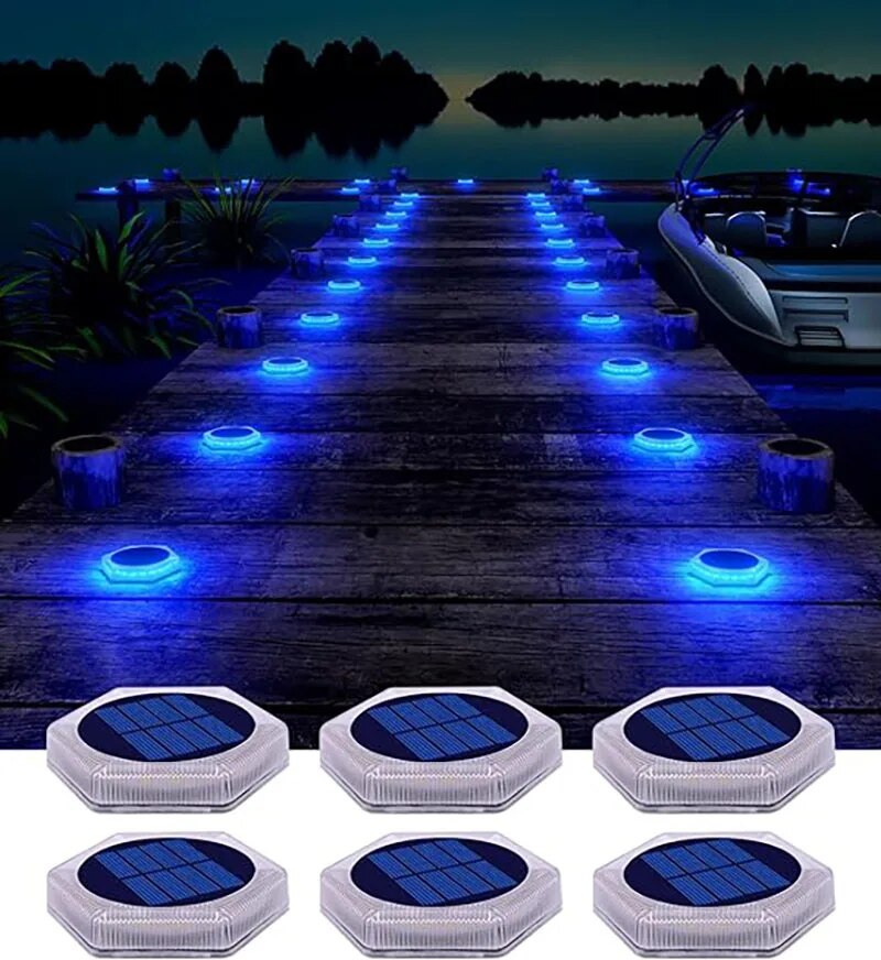 Outdoor Solar LED Deck Lights: Waterproof Garden Step Lighti | Inspire ...