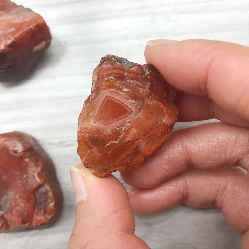 1pc Carnelian Red Agate Natural Stone for Garden Aquarium & | Inspire ...