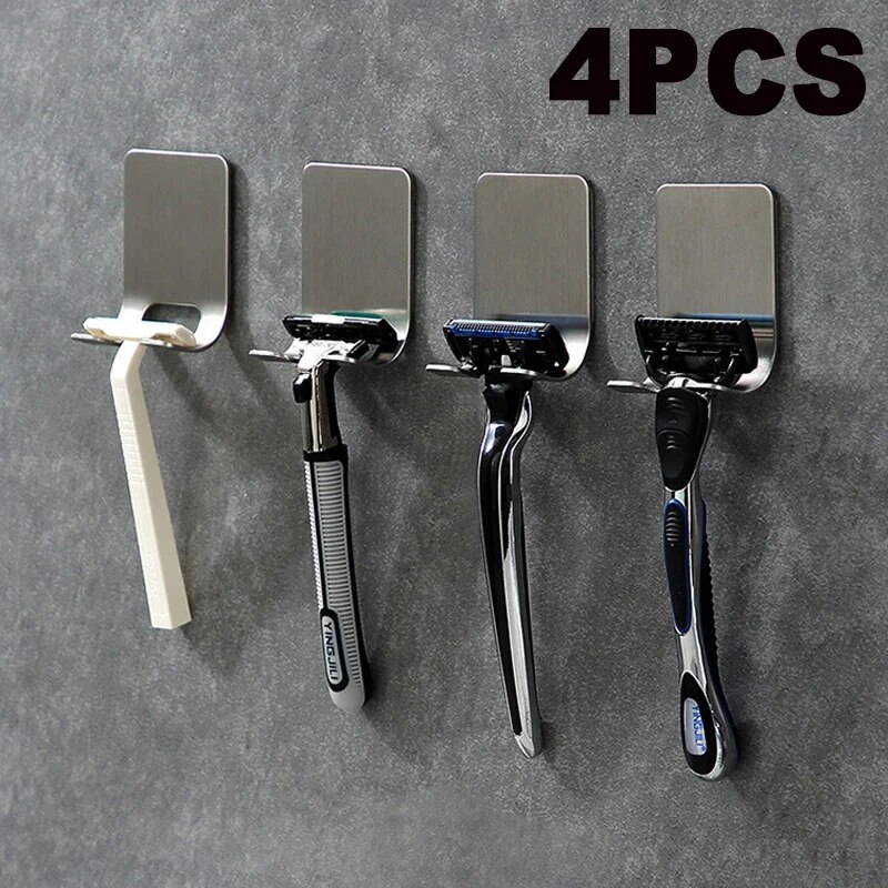 Wall Razor Holder: Shaving Razor Rack for Men, Shelf Hanger | Inspire ...