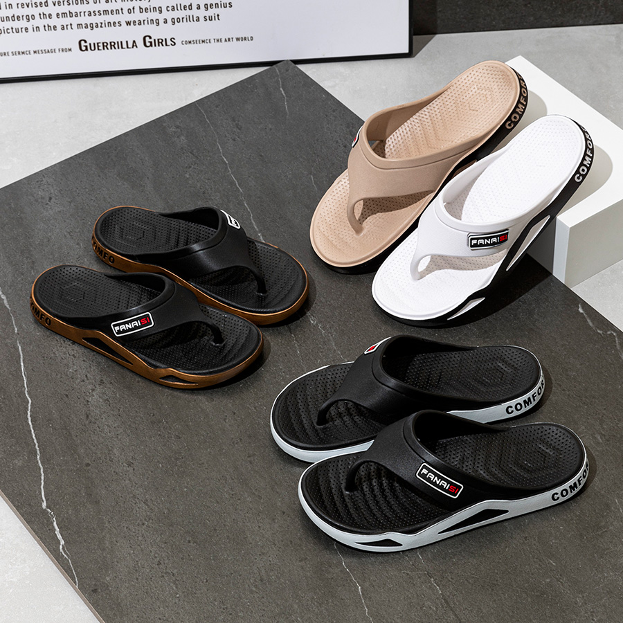 Men Summer Slippers, Non-Slip Flip Flops for Beach & Indoor | Inspire ...