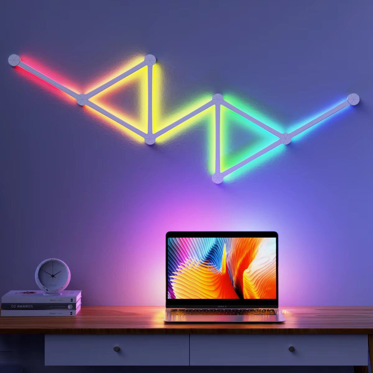 RGB Smart Wall Lights with Sound Control & Music Sync | Inspire Uplift