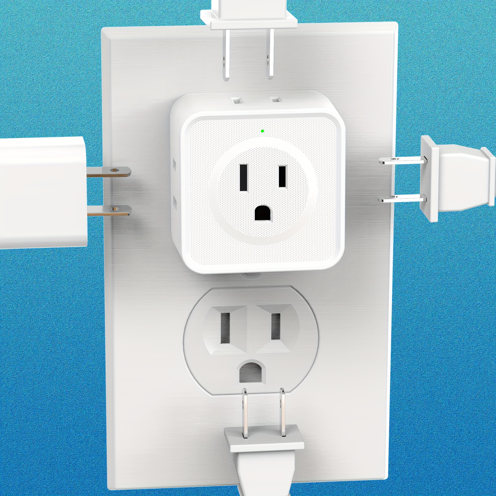 5-Way Outlet Extender – Compact Wall Plug Expander | Inspire Uplift