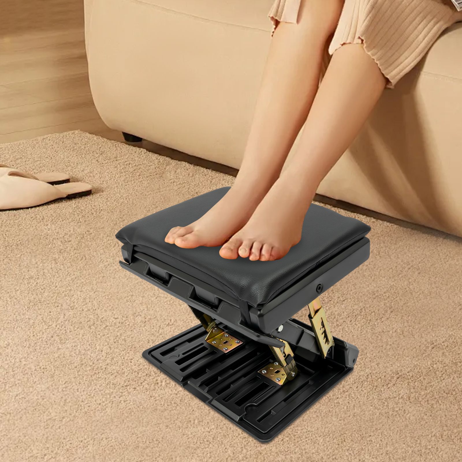 Ergonomic Adjustable Foot Rest Stool – Under Desk & Car | Inspire Uplift