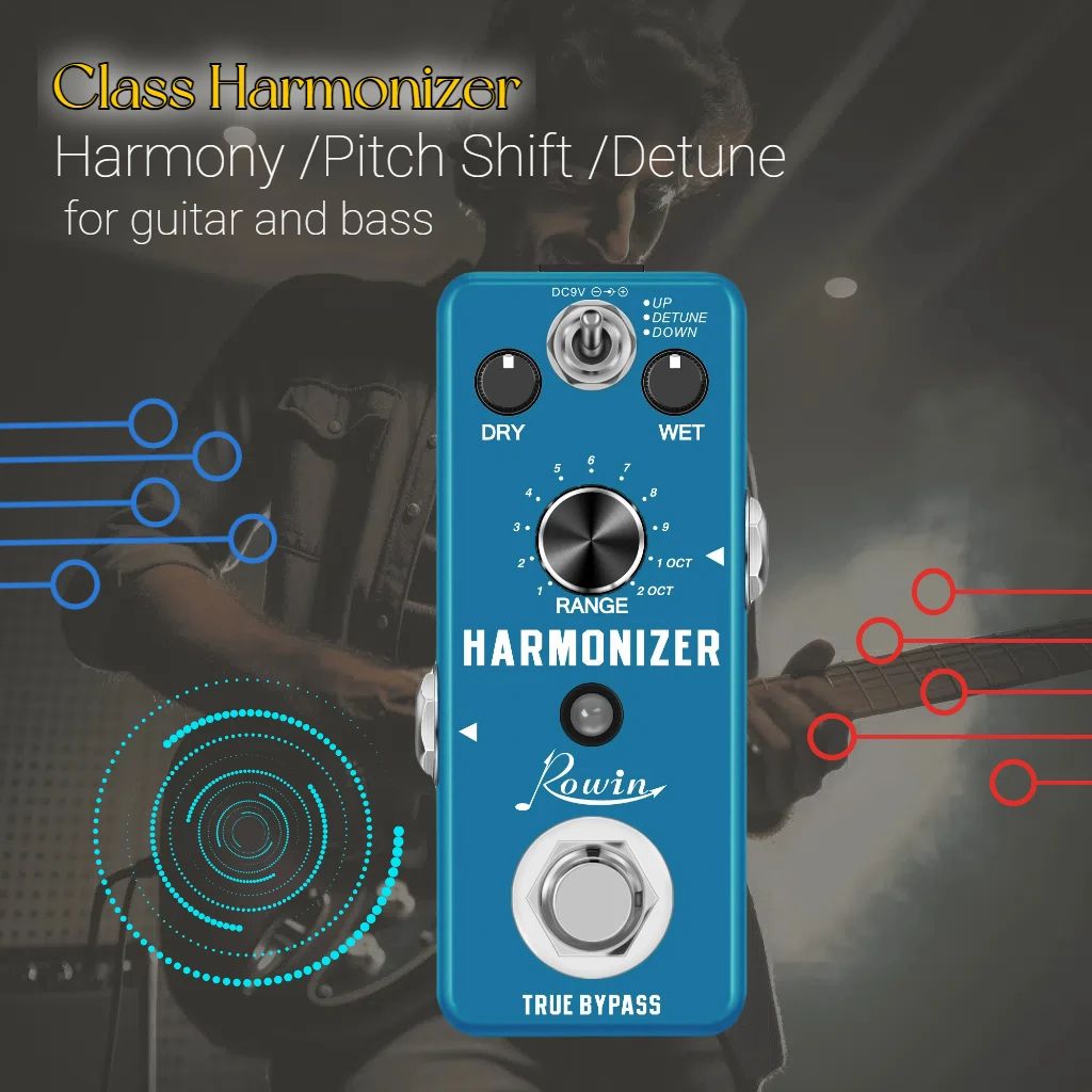Rowin LEF-3807 Harmonizer Pedal – True Bypass | Inspire Uplift