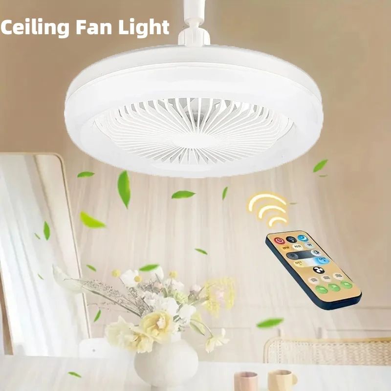 Smart Ceiling Fan Light with Remote – E27 Base | Inspire Uplift