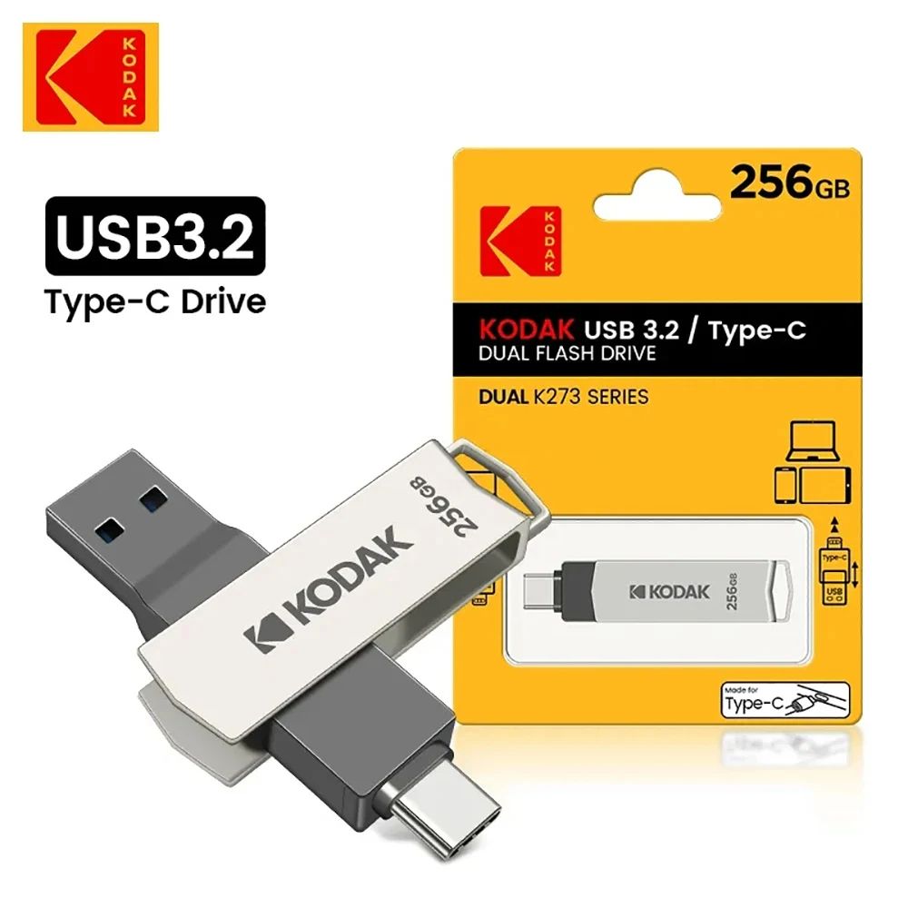 KODAK USB 3.2 Type C Flash Drive – High-Speed 256GB Pendrive | Inspire ...