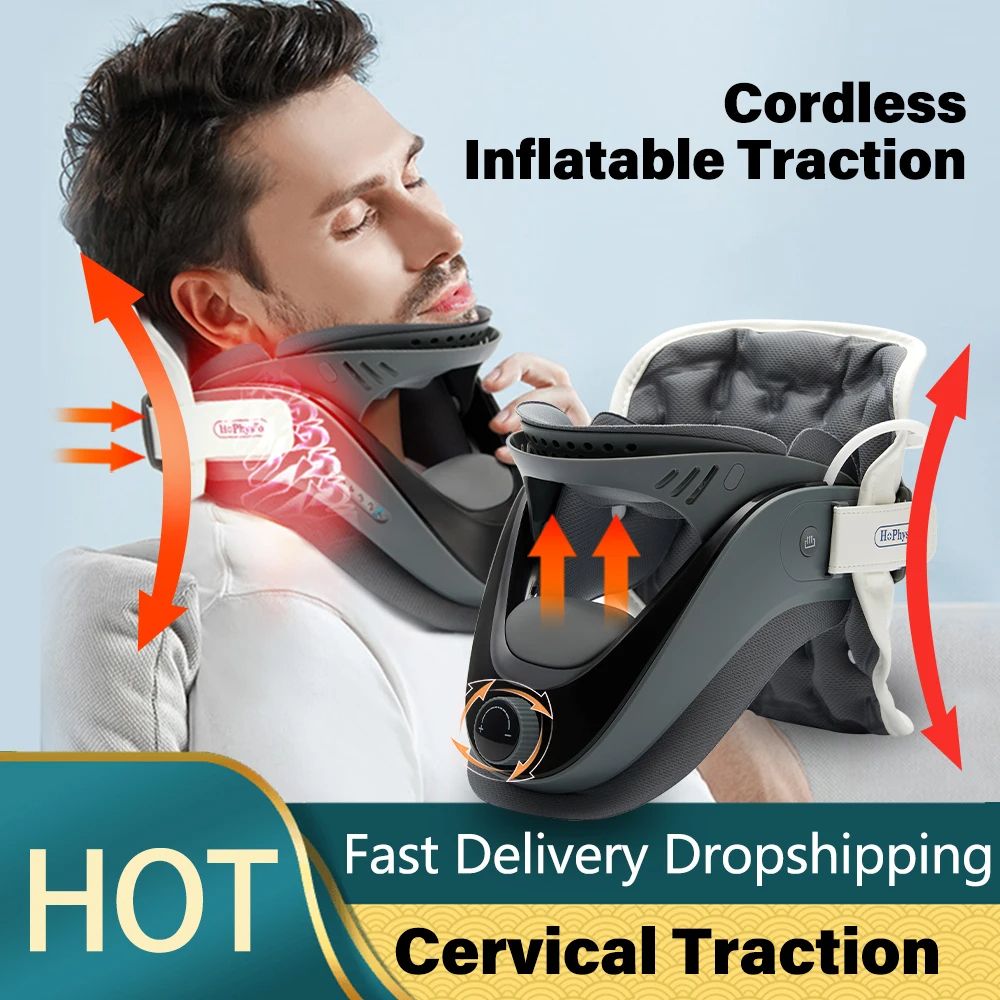 Inflatable Neck Traction Device – Cervical Collar Stretch | Inspire Uplift