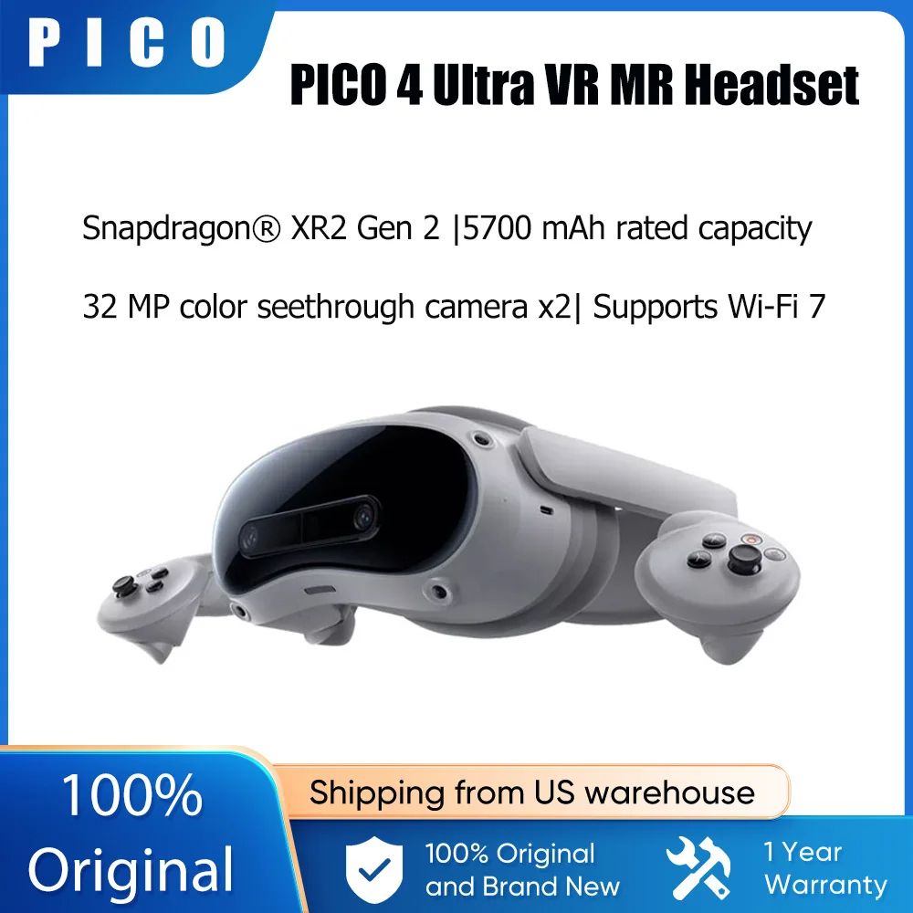 PICO 4 Ultra VR Headset – 4K Wireless 6DOF VR Glasses | Inspire Uplift