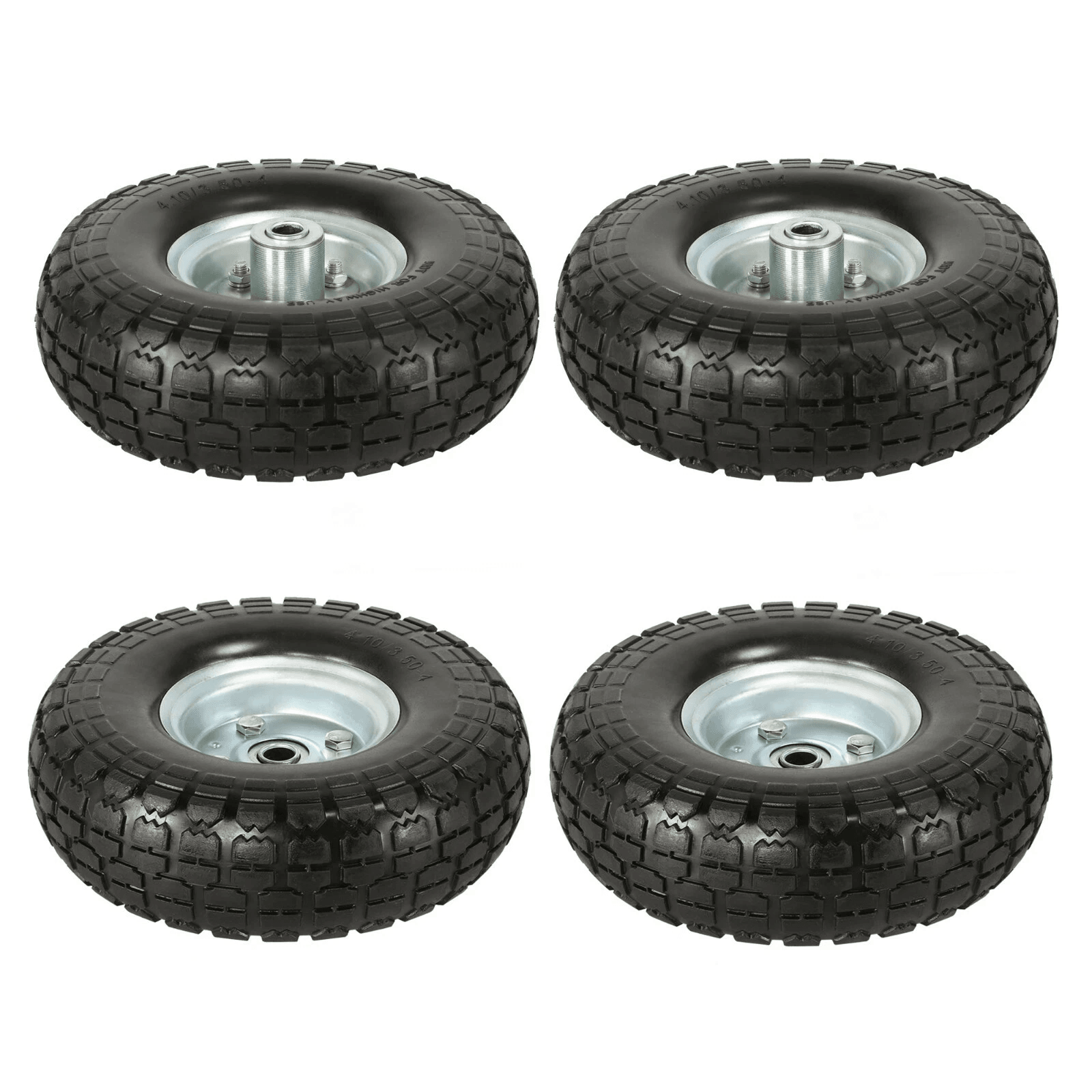 Flat Free Wheelbarrow Tires, 10in | Inspire Uplift