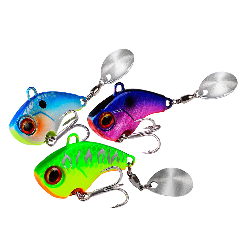 Fishing Lures Wobble Rotating Metal Vibration Bait Winter Fi | Inspire ...