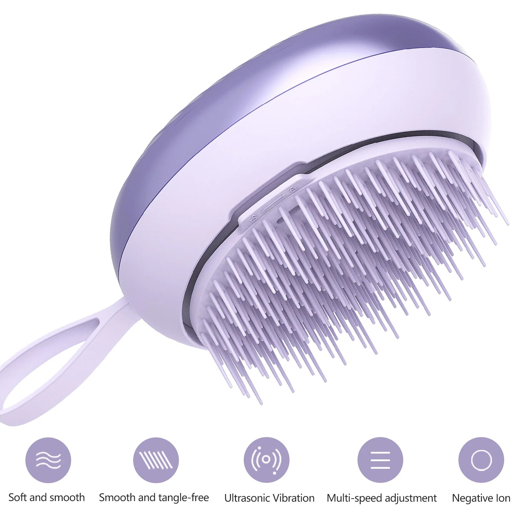 Electric Negative Ion Hair Comb Dual Vibration Massage Brush | Inspire ...