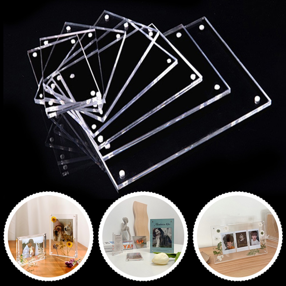Transparent Acrylic Photo Frame: Magnetic Poster Display Sta | Inspire ...