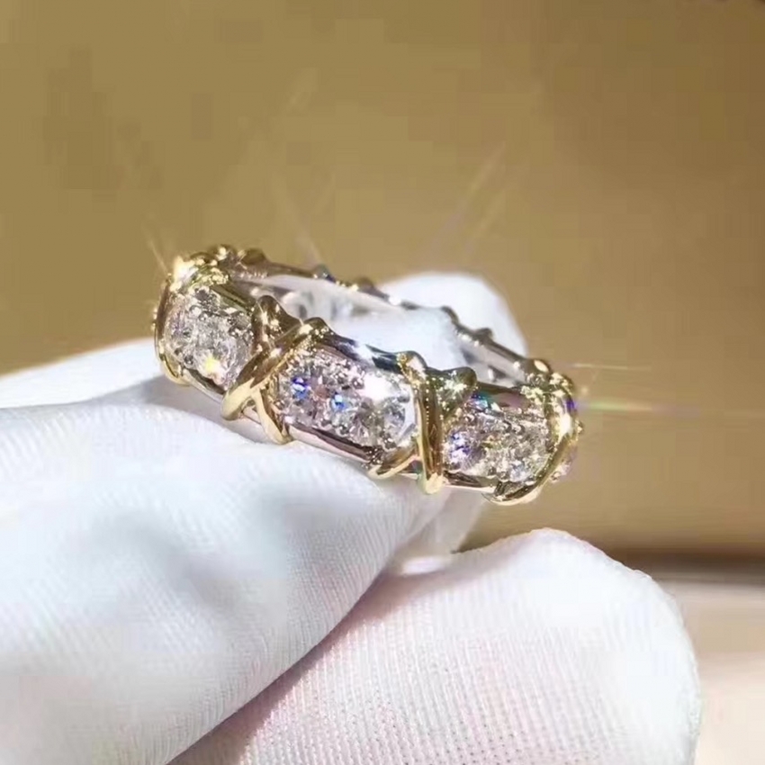 Celebrate Love with our Cross 10K Gold 4mm Lab Diamond Ring | Inspire ...
