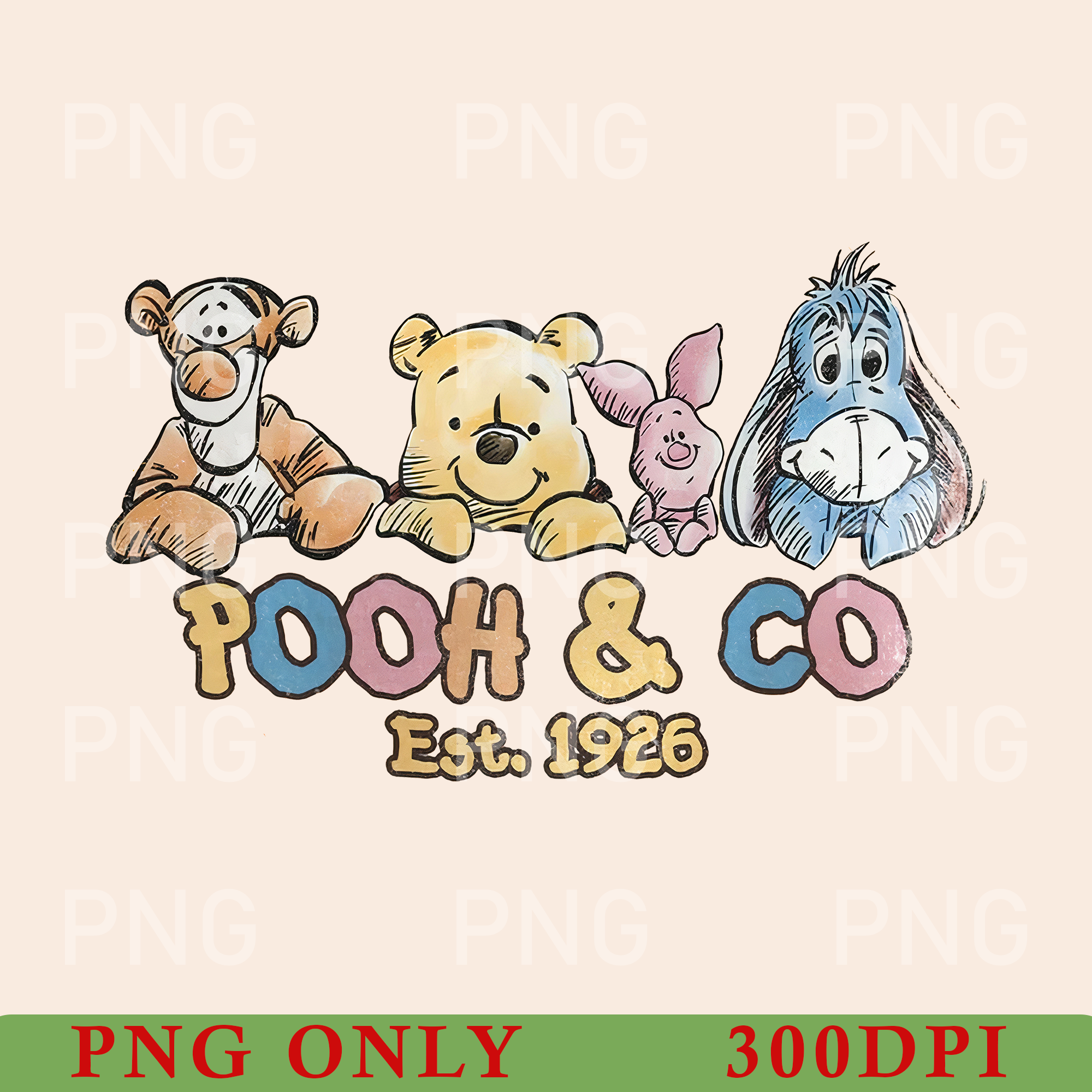 Retro Winnie The Pooh, Pooh and Co PNG, Disney Winnie The Po - Inspire ...