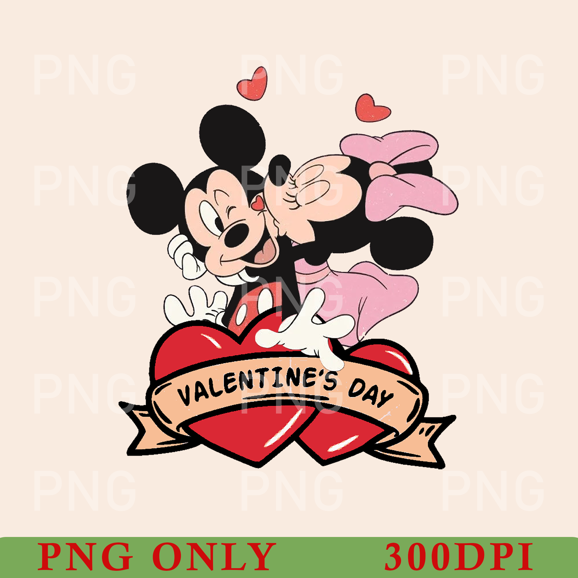 Vintage Mickey and Minnie PNG, Disney Valentines Day PNG, Di - Inspire Uplift