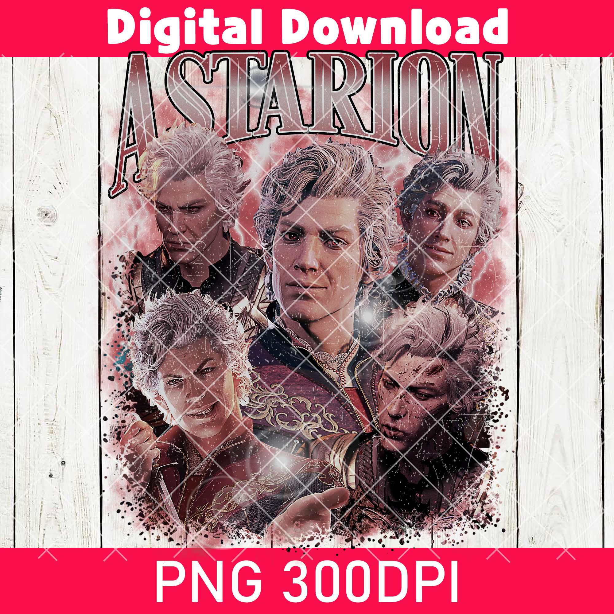 Limited Astarion Vintage PNG, Astarion Baldur's PNG, Astario | Inspire ...