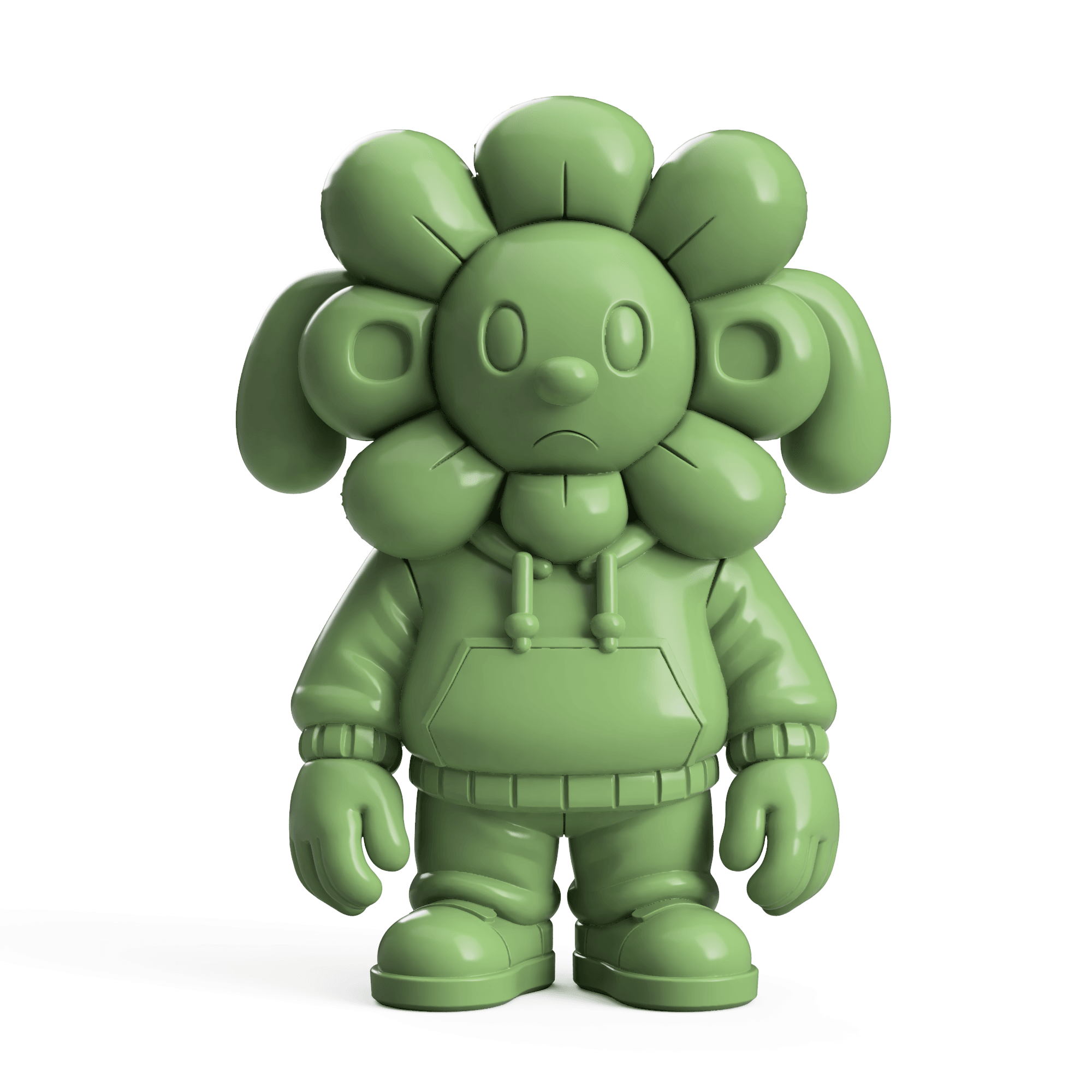 Flower Man KAWS Style Art Figure 3D STL FILE | Inspire Uplift