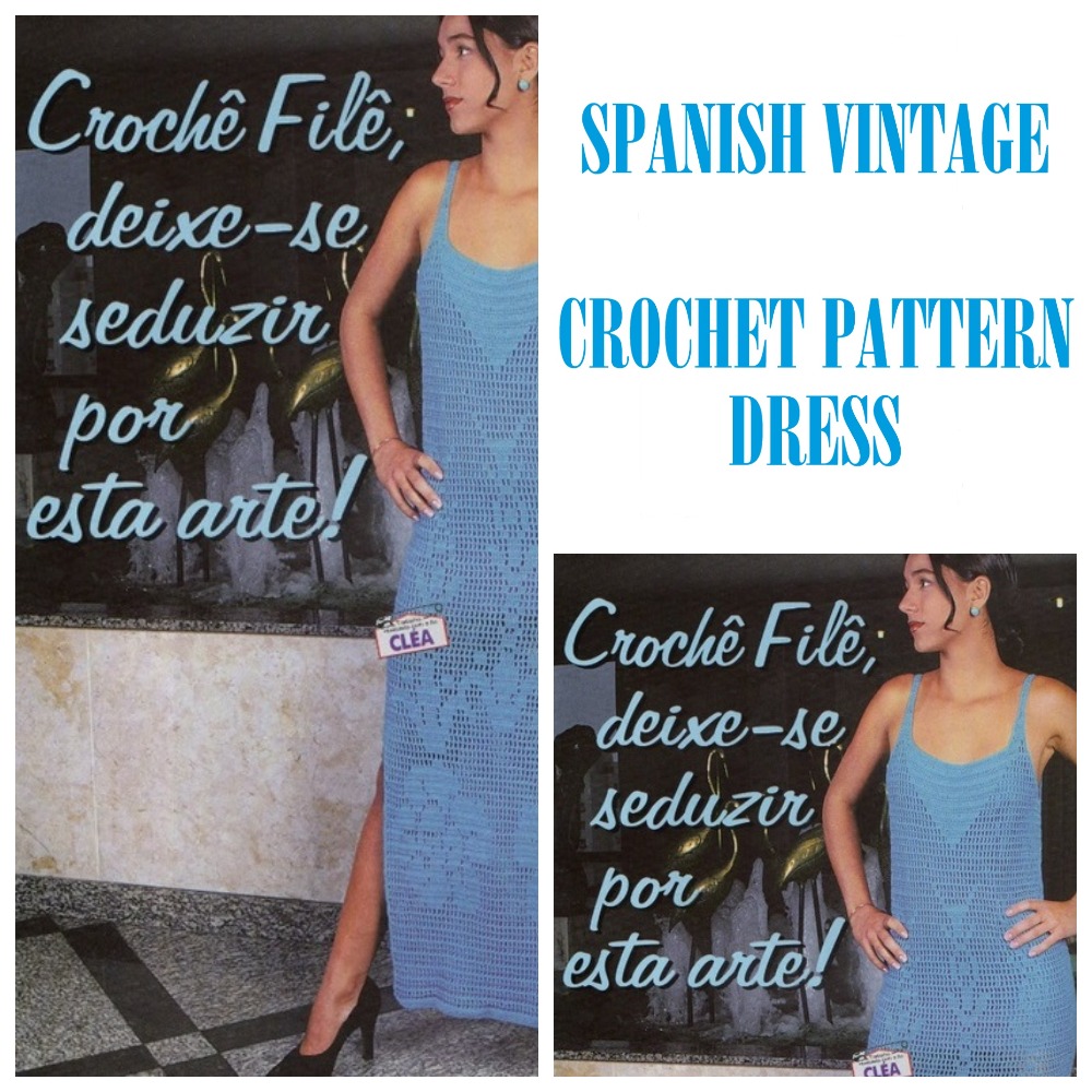 Digital | Vintage Crochet Pattern Dress File | Summer Dress, | Inspire ...