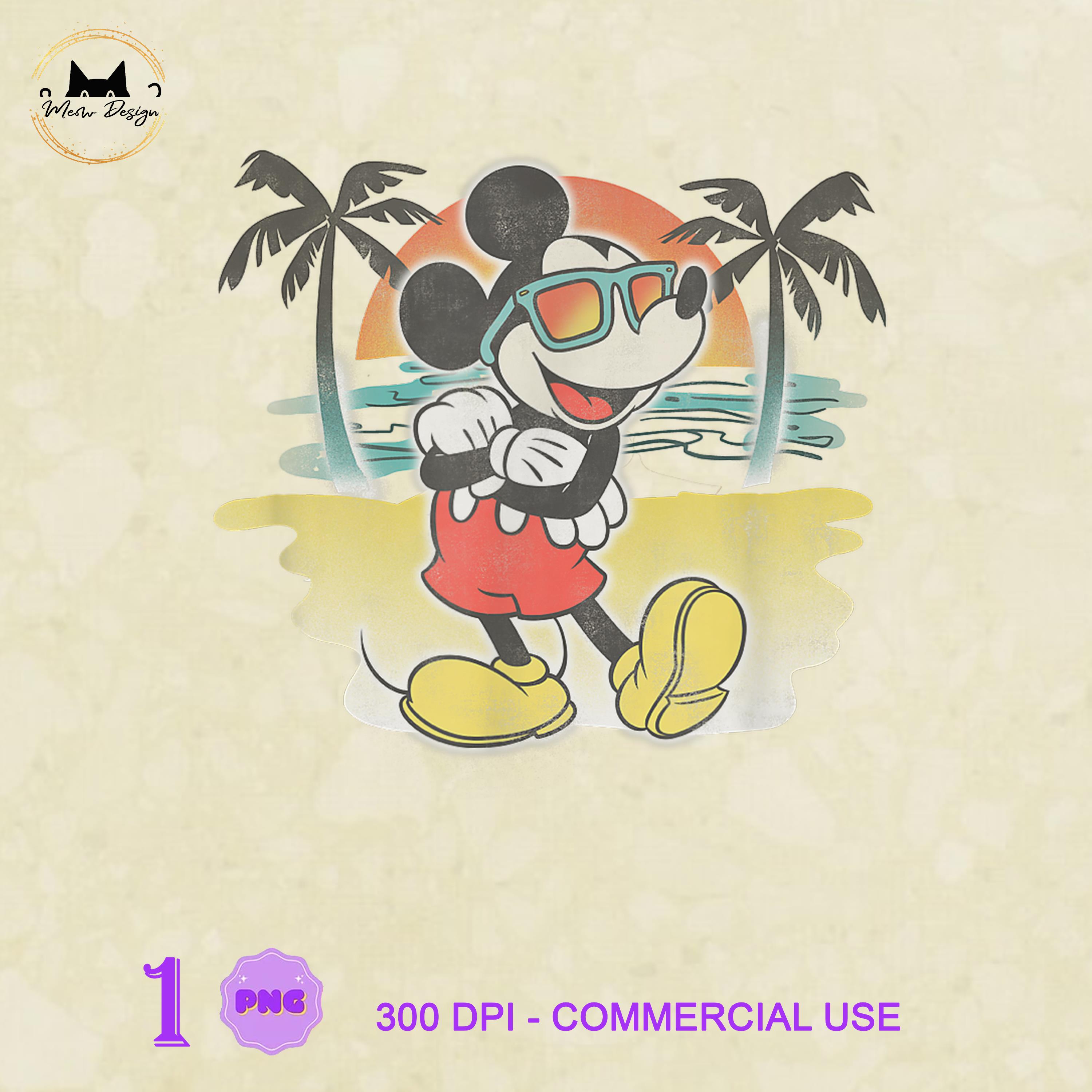MK23032308 Disney Mickey Classic Mickey Beach Airbrushed, Mi | Inspire ...