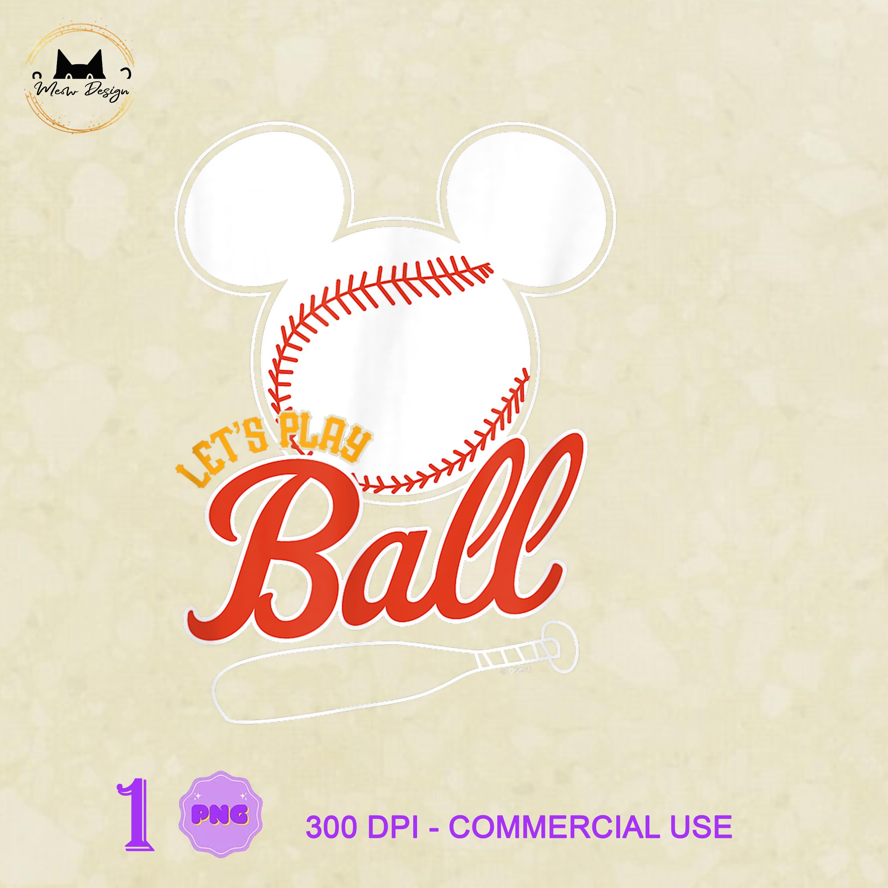 MK23032324 Disney Mickey Lets Play Ball Baseball, Mickey PNG | Inspire ...