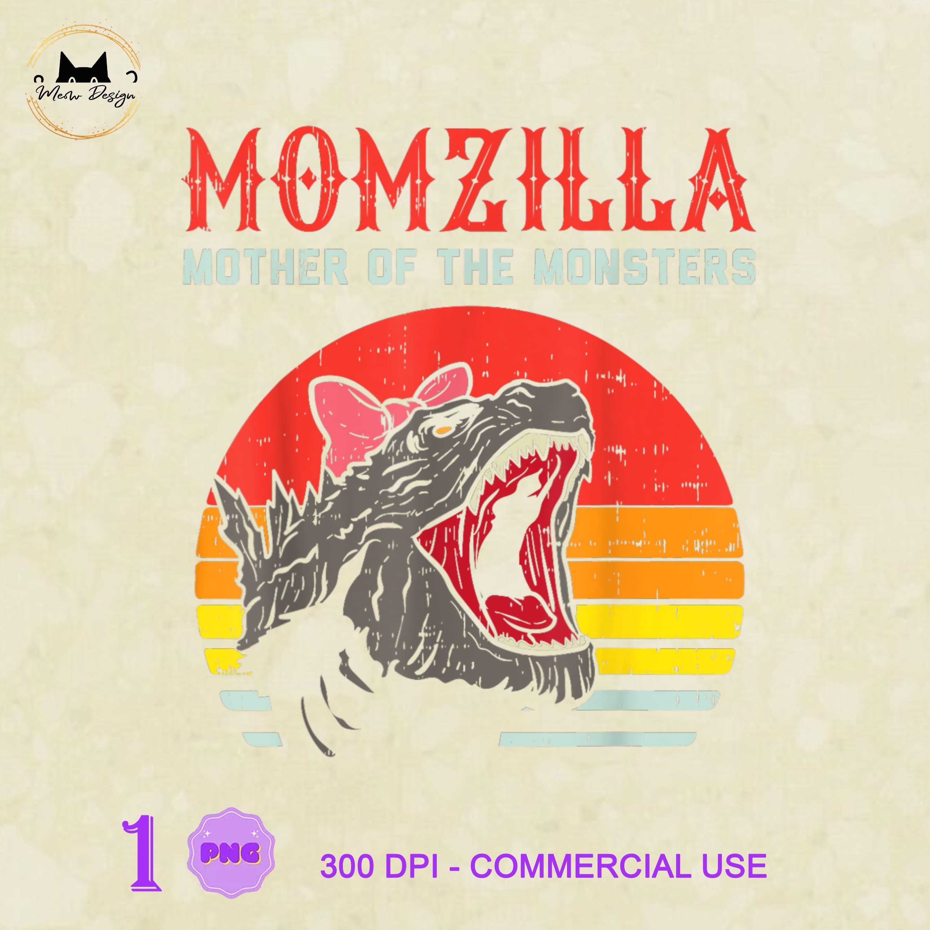Momzilla Mother Of Monsters Ribbon Retro Mama Step Mom Gift, | Inspire ...