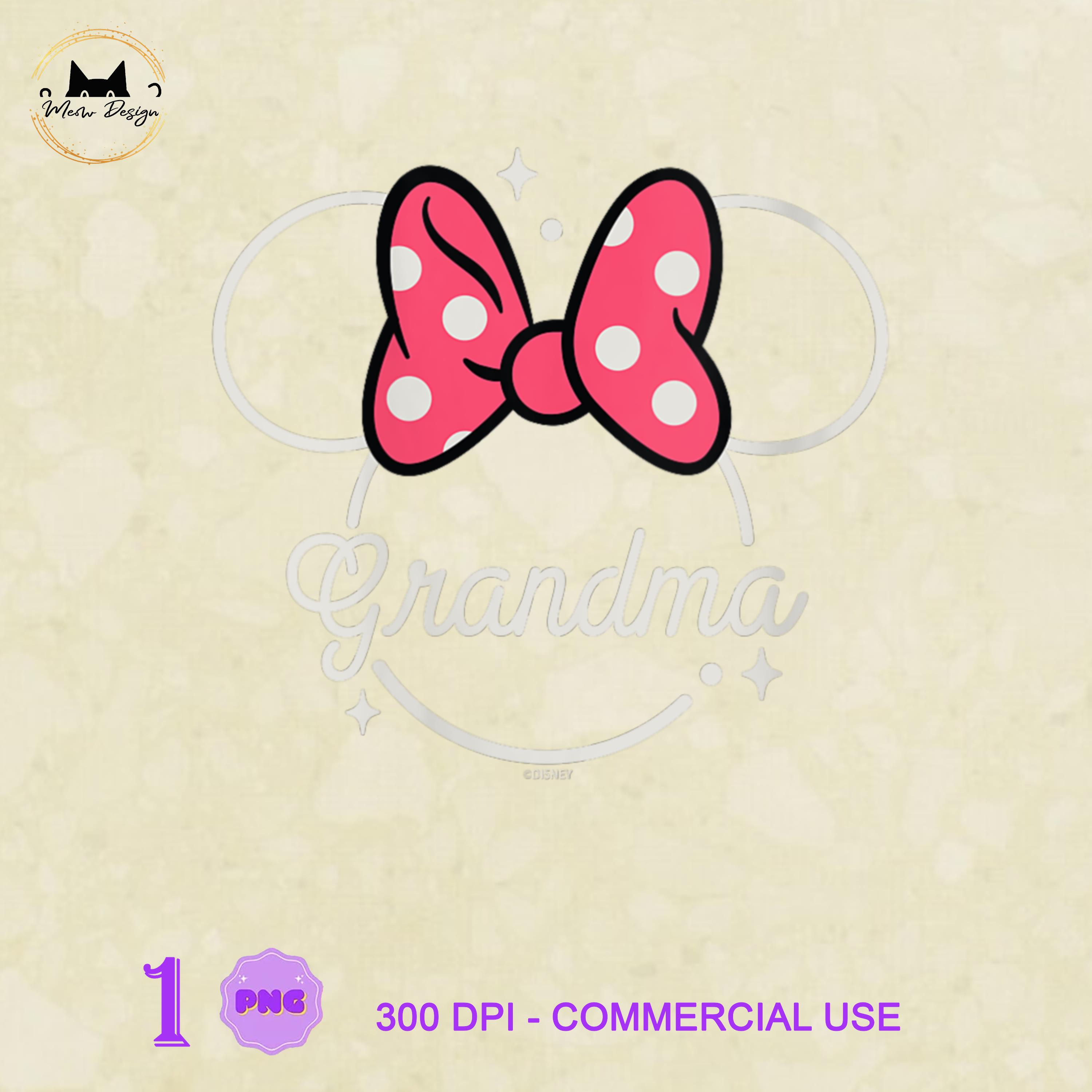Womens Disney Minnie Mouse Grandma Head Icon Magic Motheru20 | Inspire ...