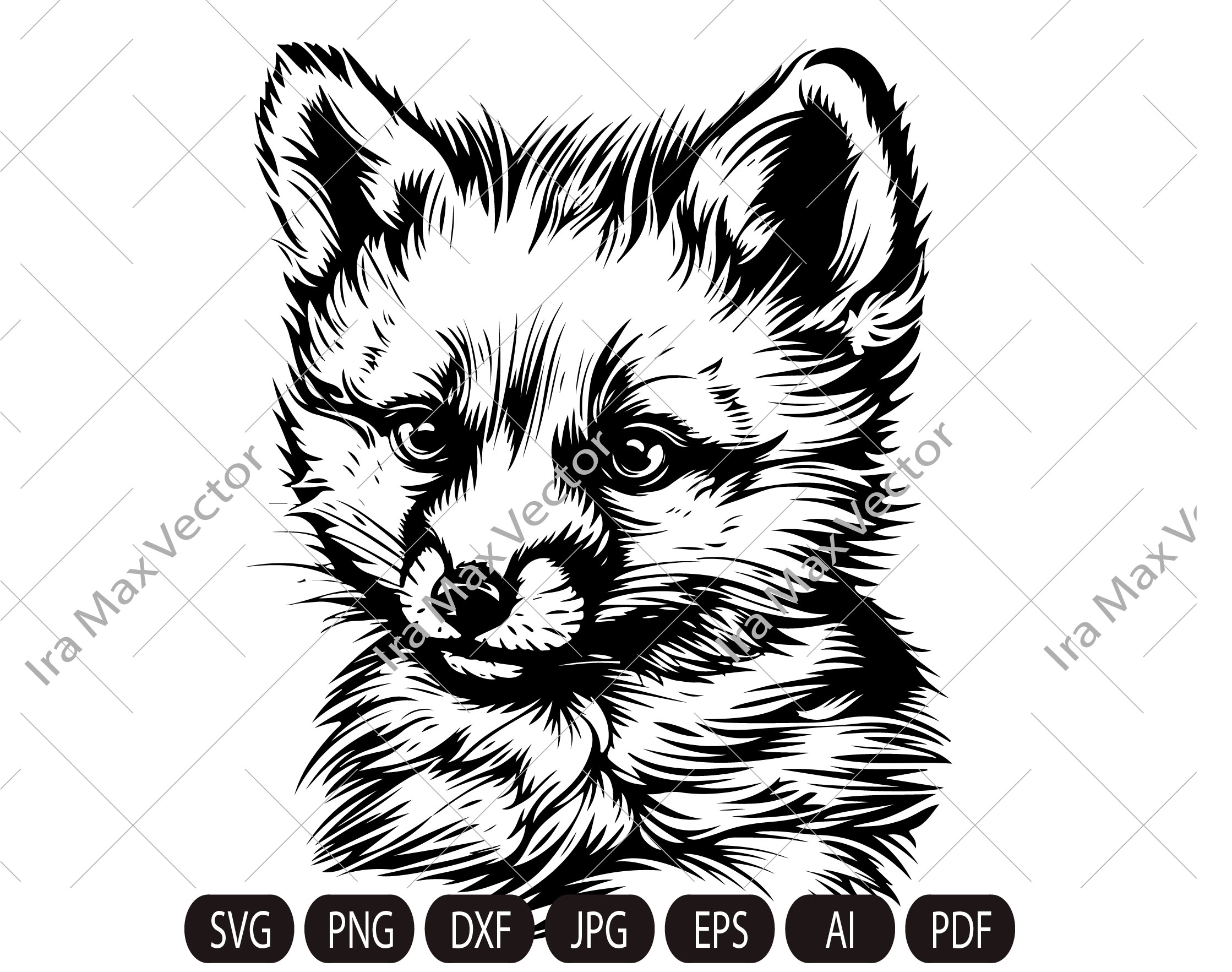 Fox cub svg /little FOX Face svg / Fox cub Head svg / Fox ba | Inspire ...