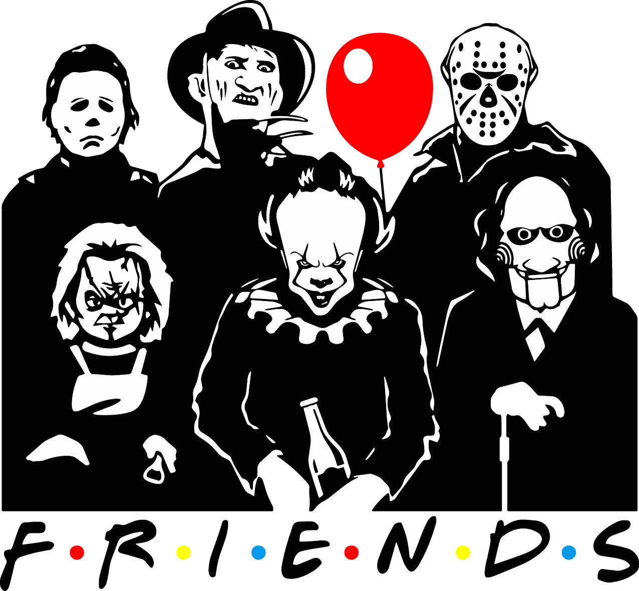 Horror Friends Png, Halloween friends Png, Horror Characters - Inspire ...