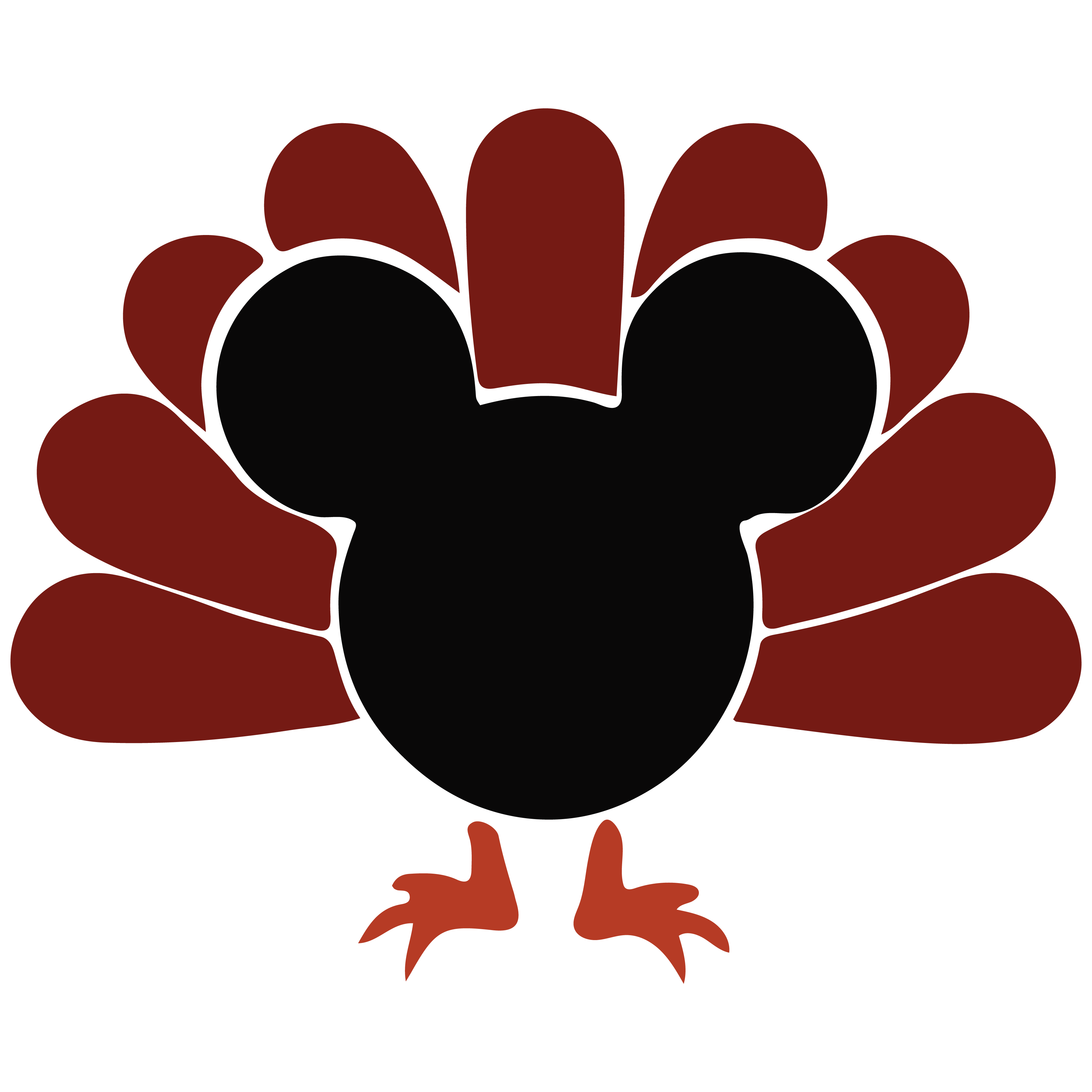 Turkey Minnie Svg, Turkey Minnie Svg Printable, Minnie mouse | Inspire ...