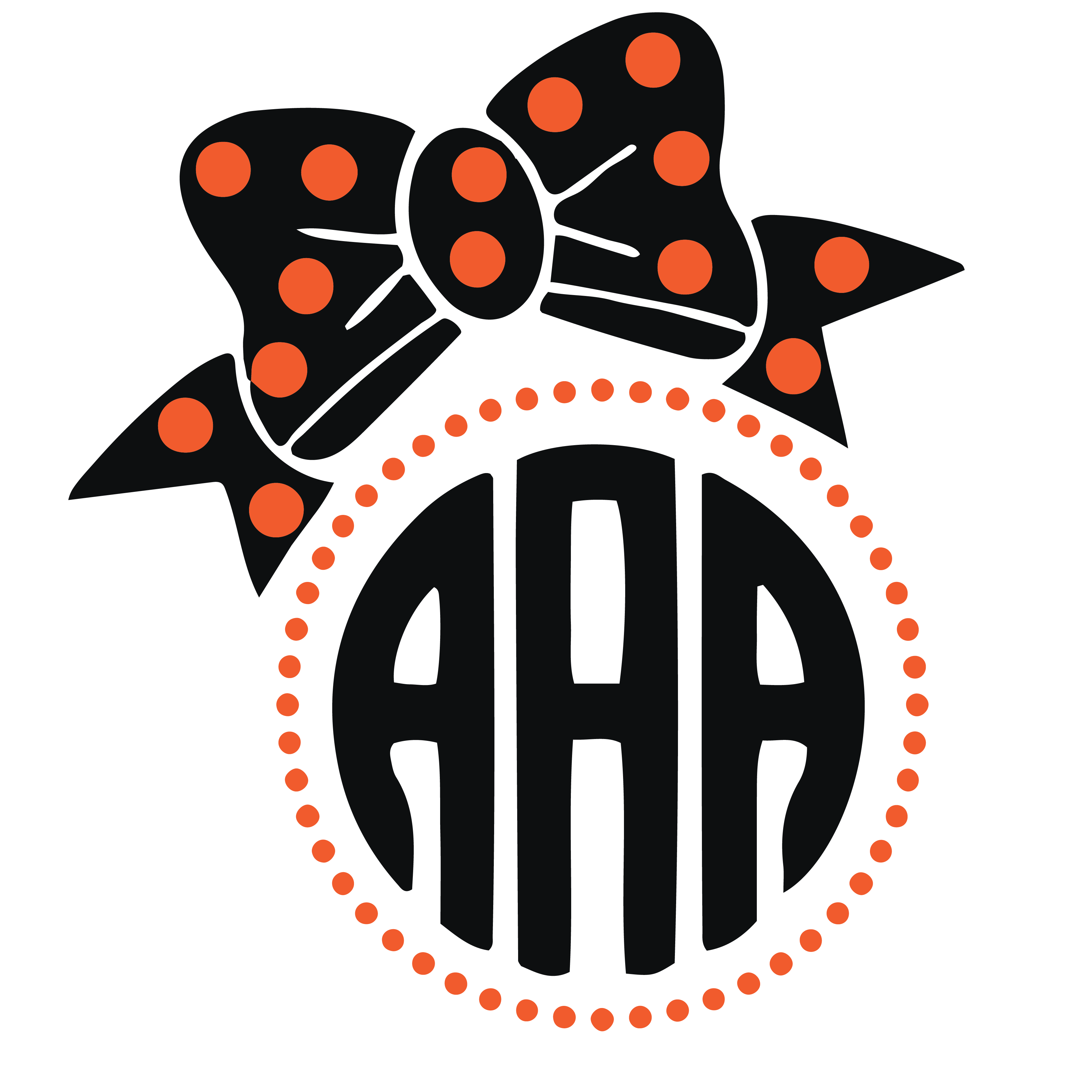 Bow Monogram SVG, Monogram Bow SVG, Bow Svg, Svg Files, Cric | Inspire ...