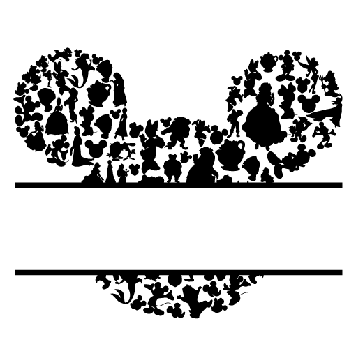Mickey mouse split frame Png, Mickey Christmas Png, Mickey c - Inspire ...