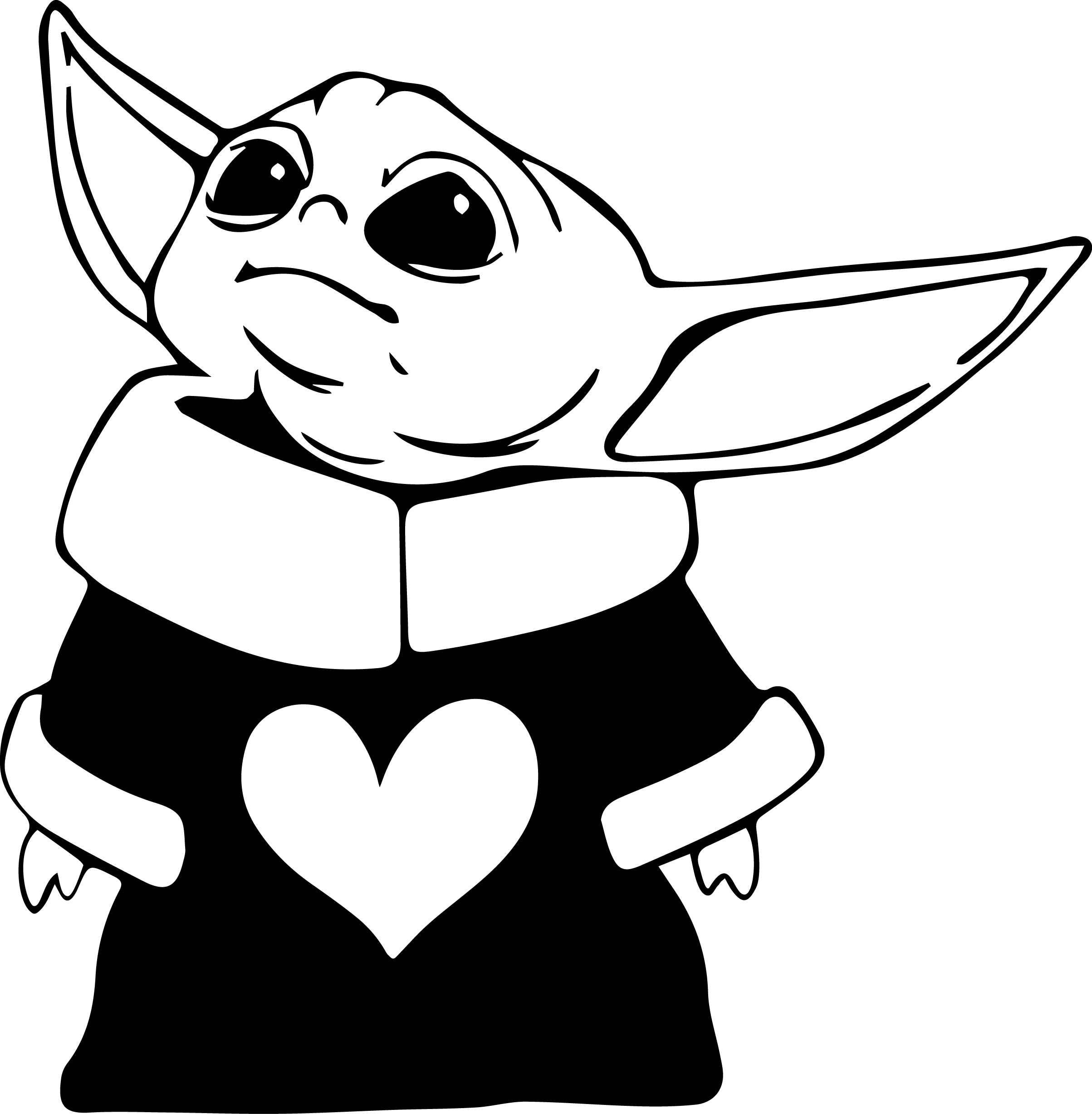 Baby Yoda Svg, Yoda Svg, Star Wars Svg, Star Wars Charecters - Inspire ...