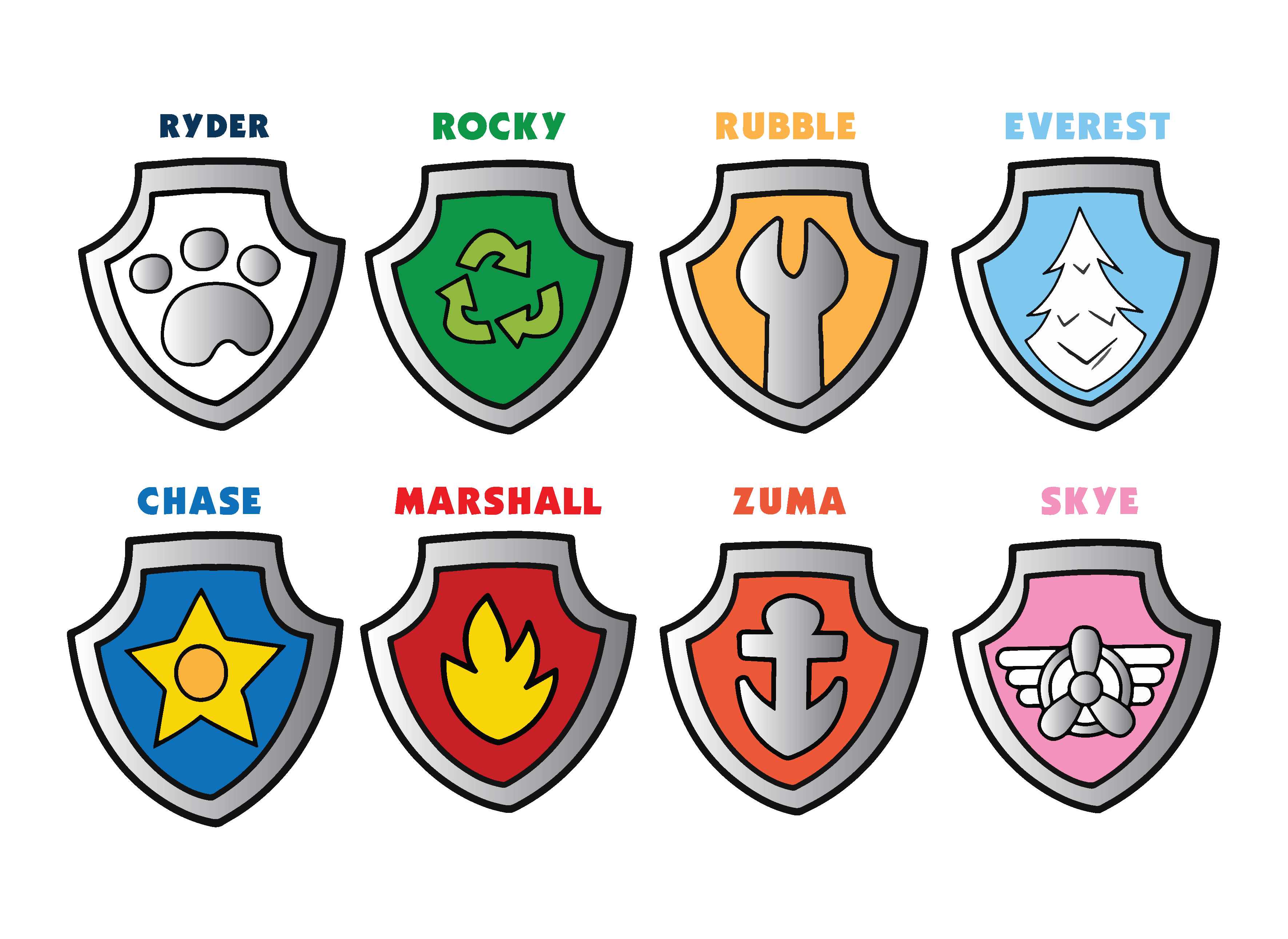Paw Patrol Shield Png, Paw patrol Png, Paw patrol logo Png, - Inspire ...