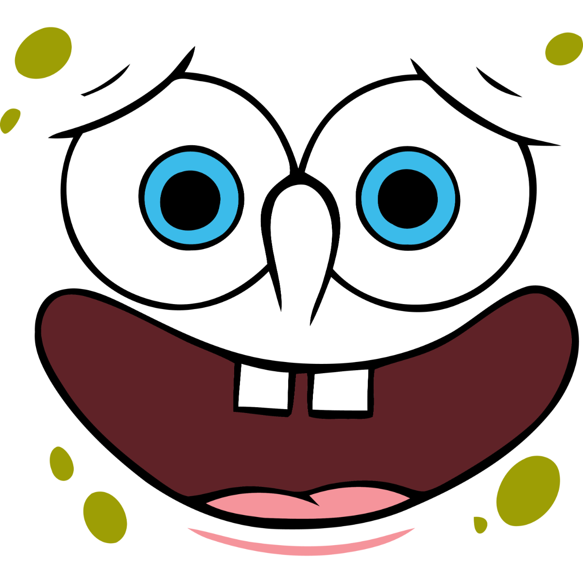 Spongebob Face Svg, Sponge Bob Svg, Spongebob Vector, Sponge | Inspire ...
