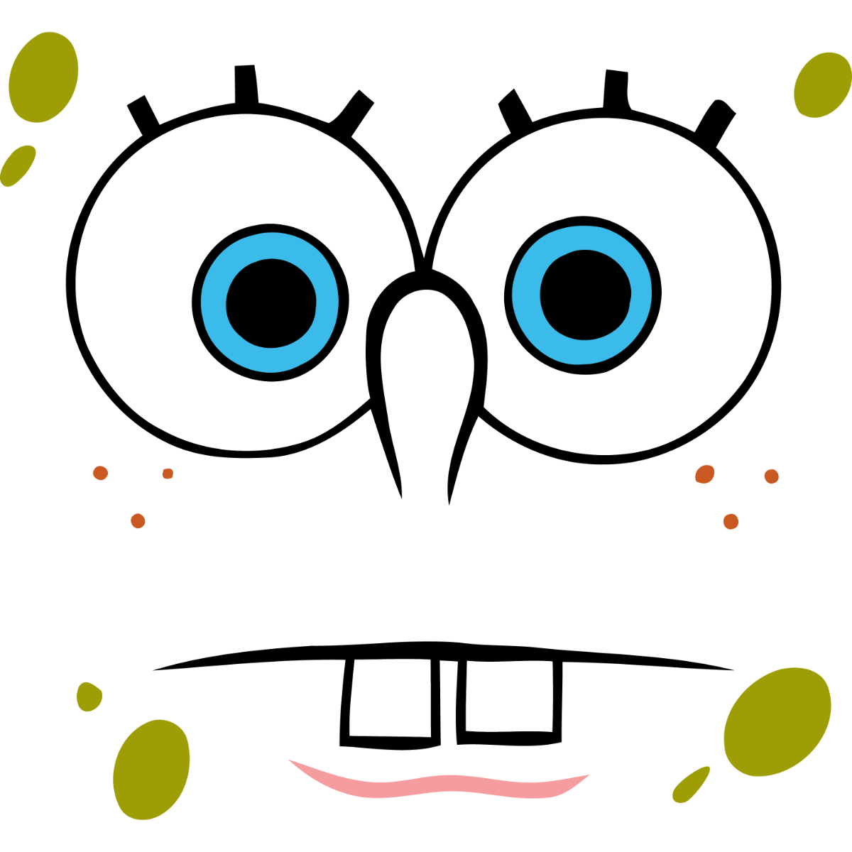 Spongebob Face Svg, Sponge Bob Svg, Spongebob Vector, Sponge | Inspire ...