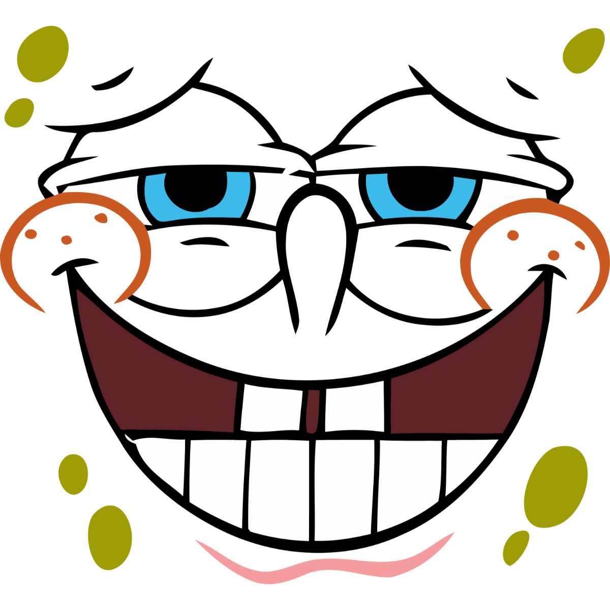 Spongebob Face Svg, Sponge Bob Svg, Spongebob Vector, Sponge | Inspire ...