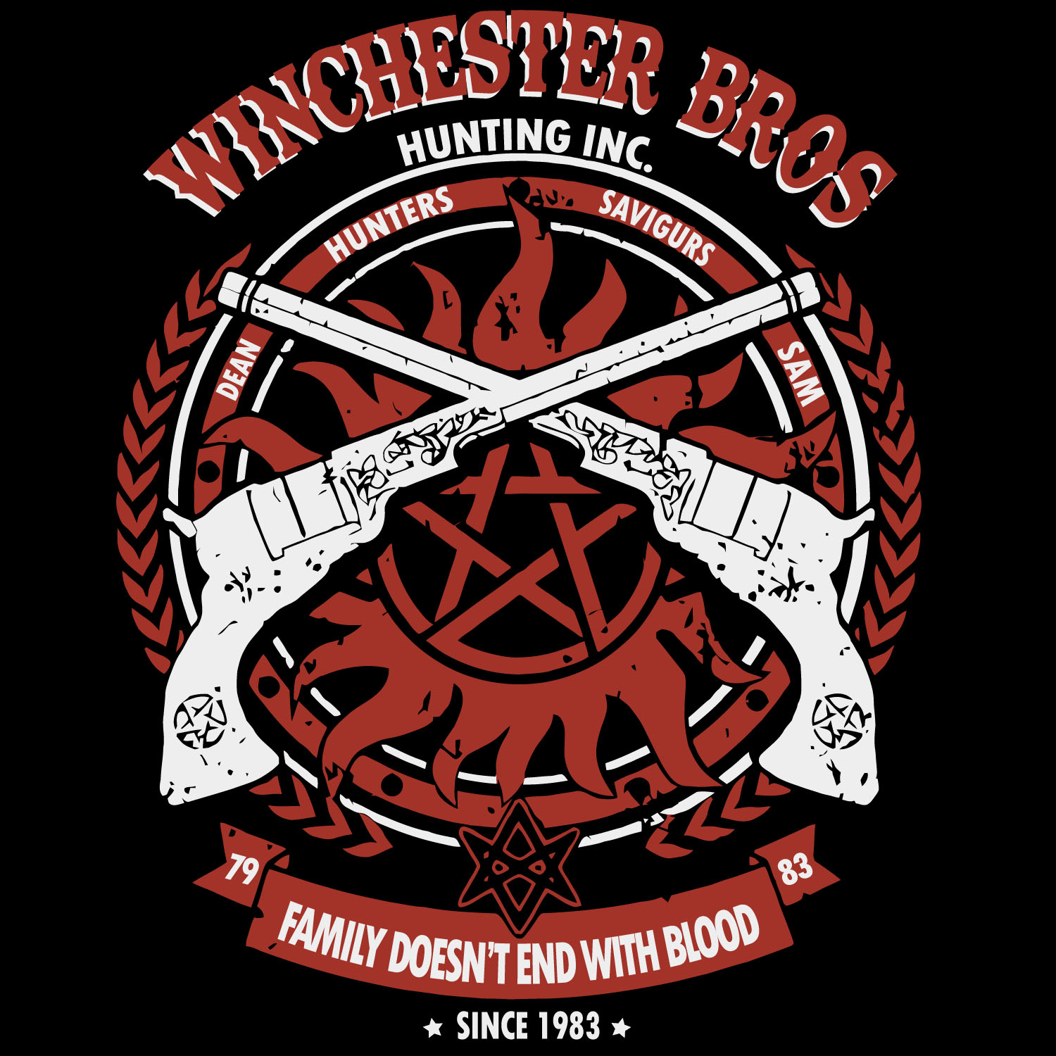 Winchester Bros Hunting Svg, Supernatural Svg, Supernatural | Inspire ...