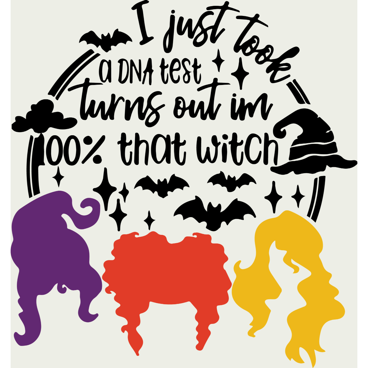 I just took a DNA Test Svg, Hocus Pocus Svg, Sandersonn Svg, | Inspire ...