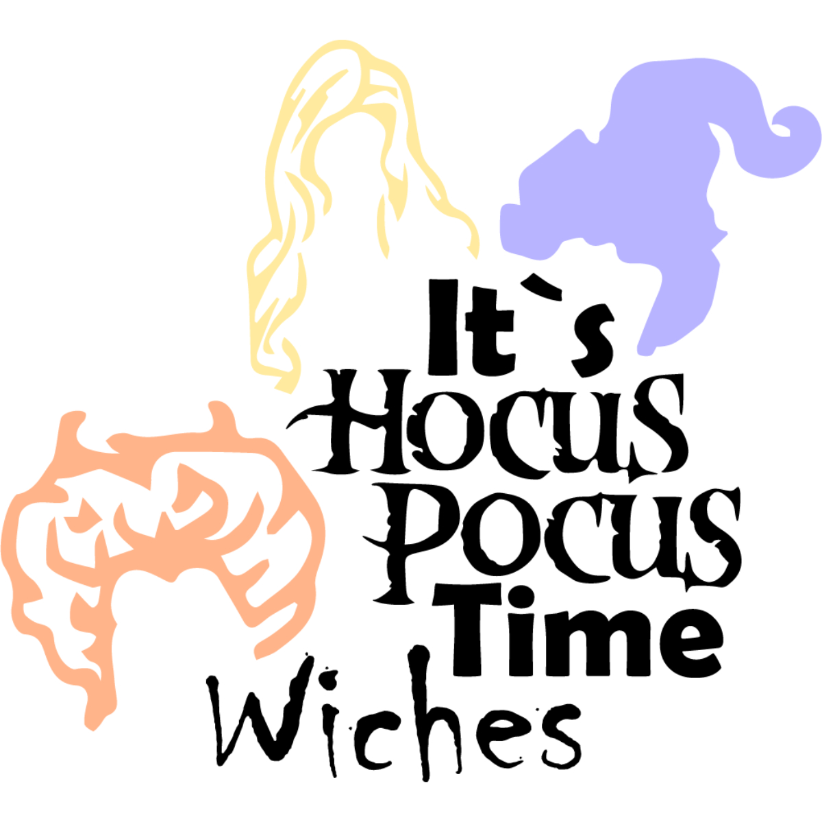 It's hocus pocus time Wiches Svg, Hocus Pocus Silhouette Svg | Inspire ...