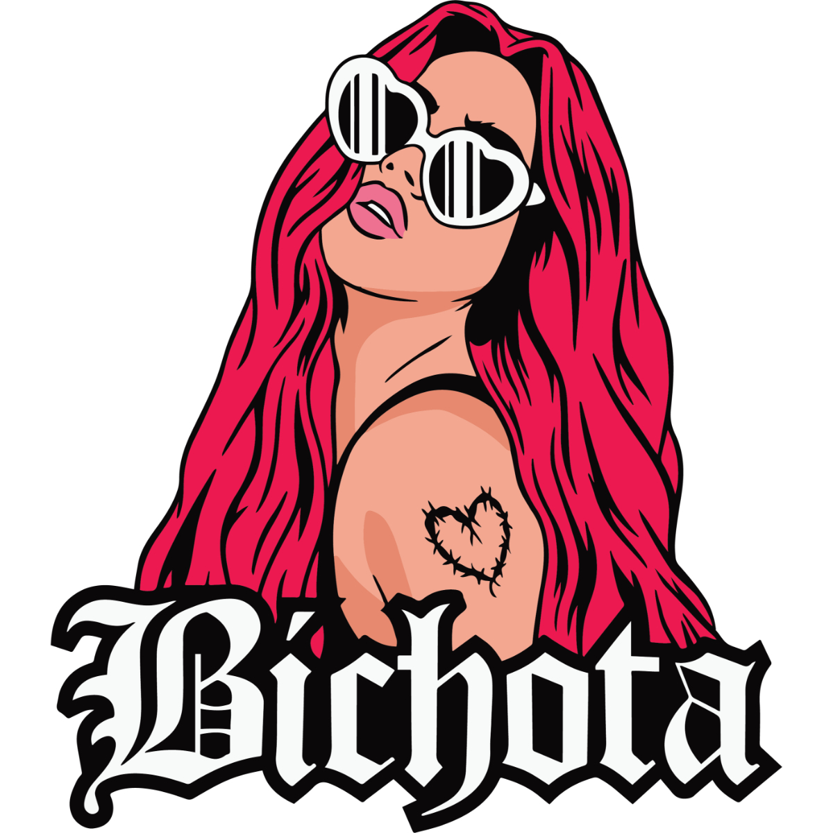 Karol G Red Hair Png, Bichota Karol G Png, Hand Drawn Karol | Inspire ...