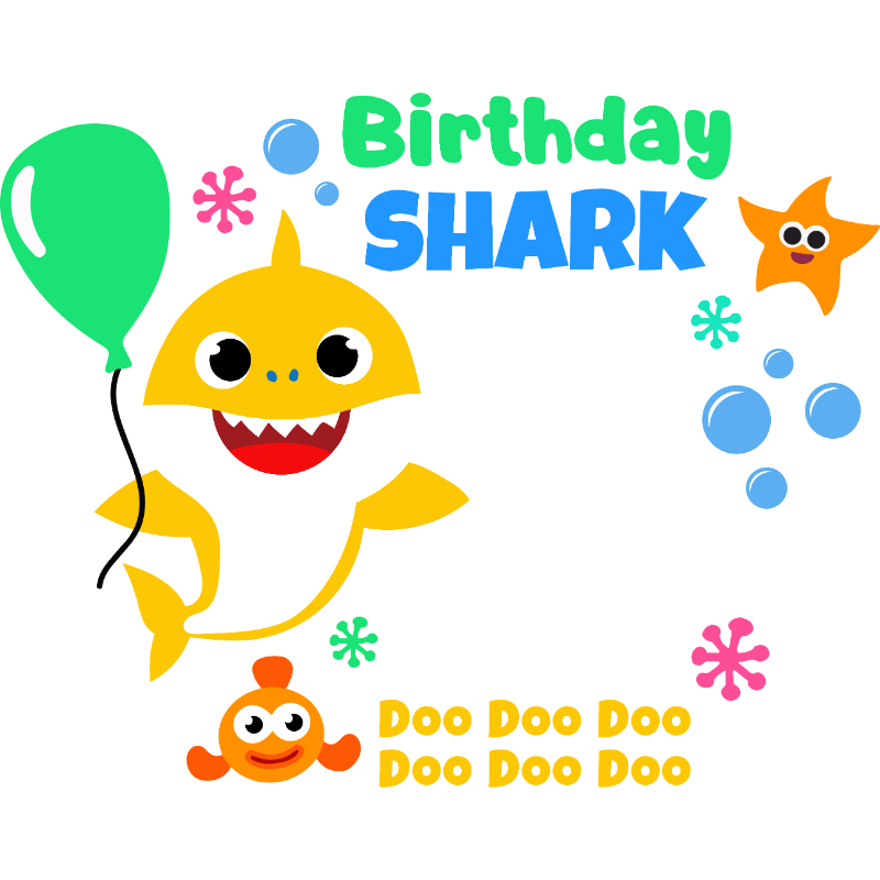 Birthday shark Svg, Baby shark Svg, Baby shark clipart, Shar | Inspire ...