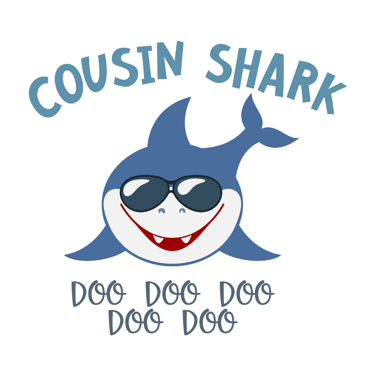 Cousin shark Svg, Baby Shark Family Svg, Baby Shark Birthday - Inspire ...